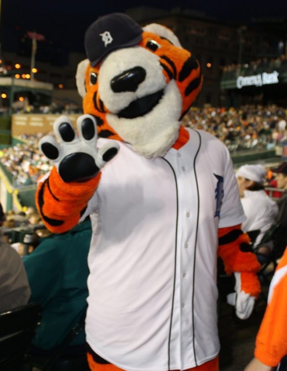 Paws - Detroit Tigers - SportMascots.com